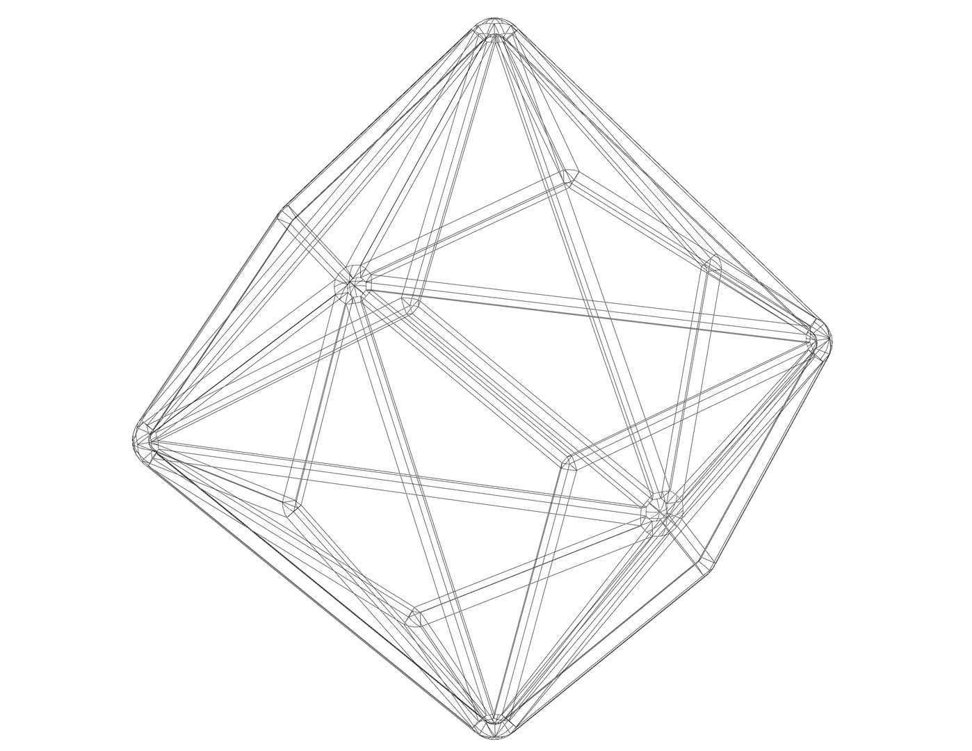 3D Wireframe Shape Triakis Octahedron Model - TurboSquid 2169603