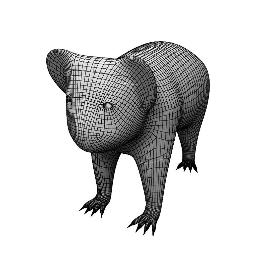 3d Model Of Koala Animals