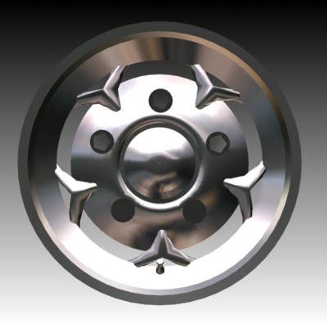 3d wheel hub alloy model