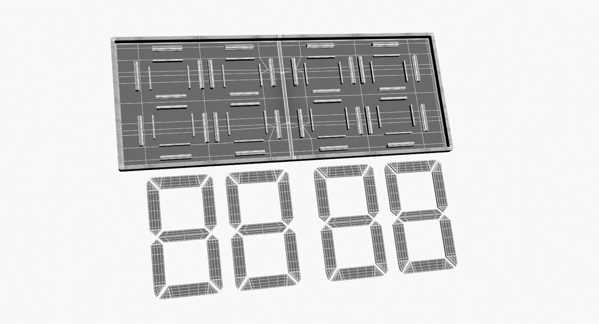Manual Score Panel Model - TurboSquid 1295244