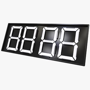 Number Display 3D Models for Download | TurboSquid