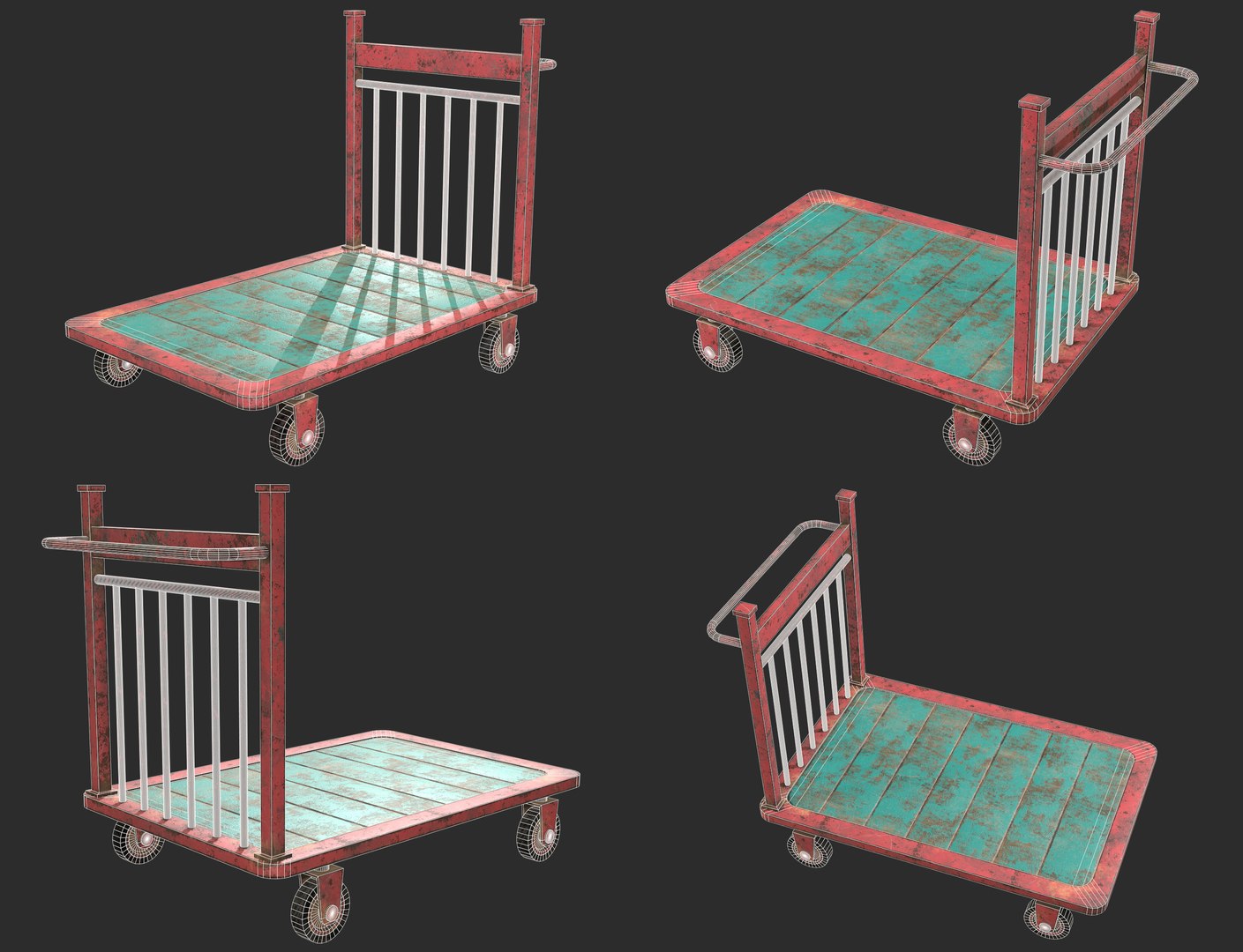 3D Cart Set 1 - TurboSquid 2308396