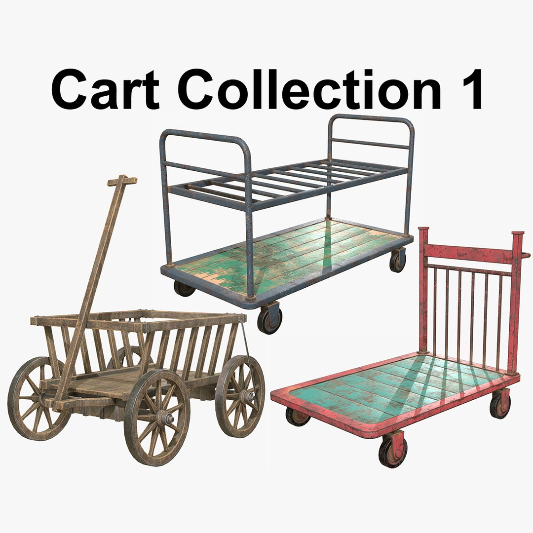 3D Cart Set 1 - TurboSquid 2308396