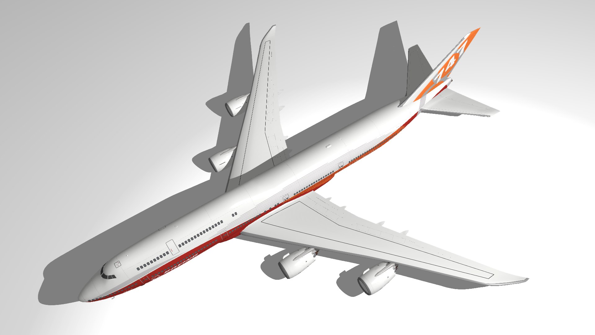 3D Boeing 747-8i Prototype - TurboSquid 2358973