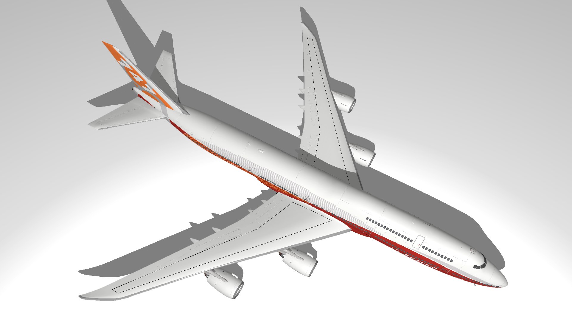 3D Boeing 747-8i Prototype - TurboSquid 2358973