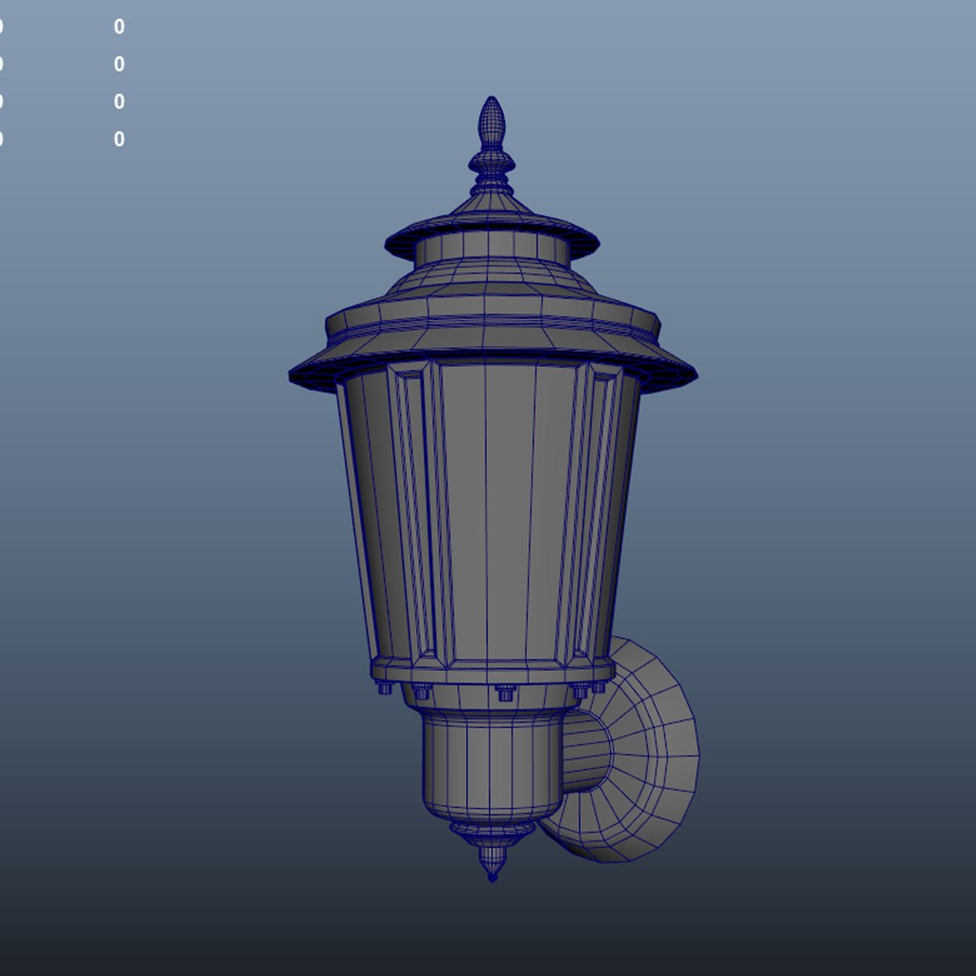 Outdoor Wall Lamp 3D - TurboSquid 2032763