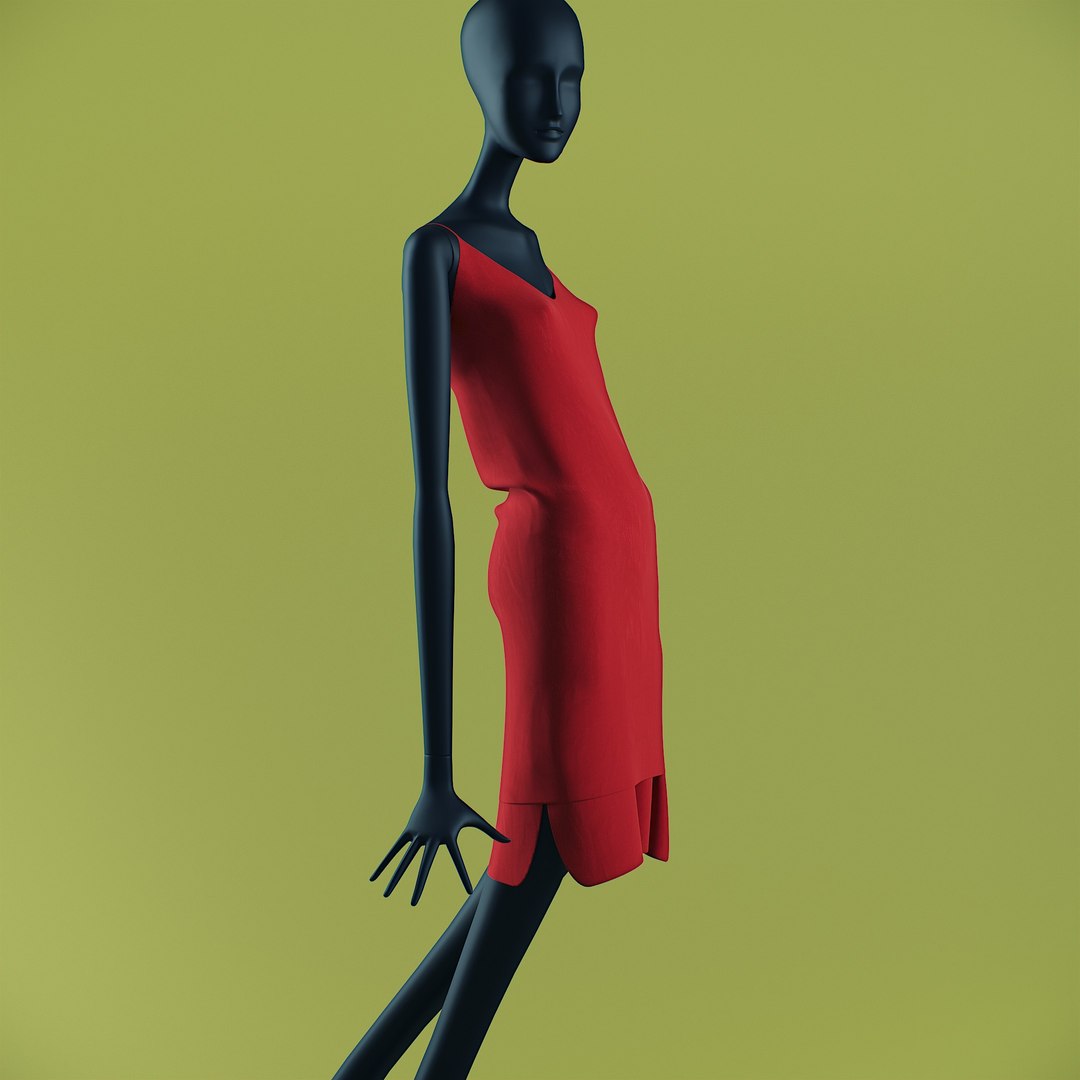 Dresses Cloth Mannequin Model - TurboSquid 1501592