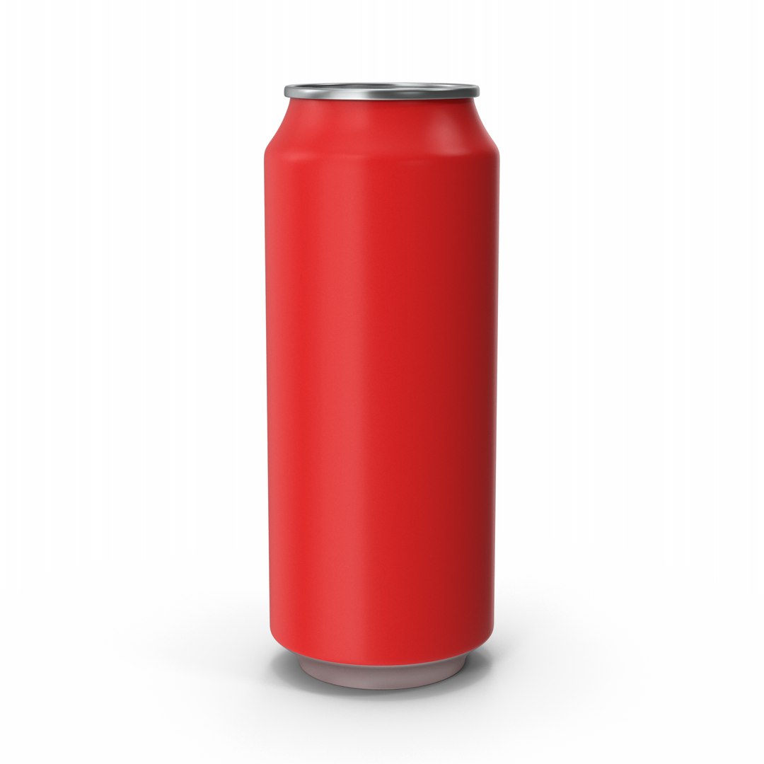 3D Red Aluminum Can - TurboSquid 2201932