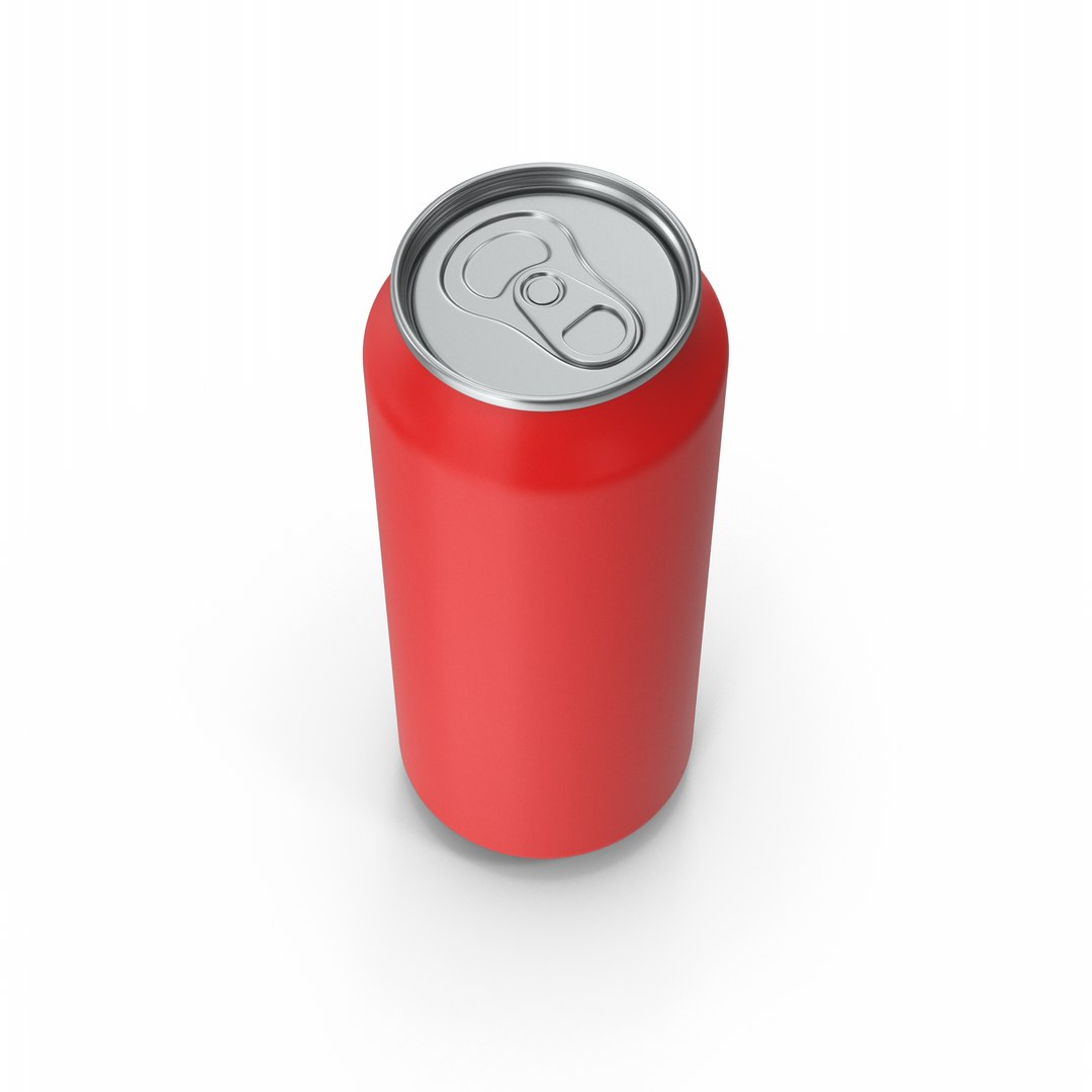 3D Red Aluminum Can - TurboSquid 2201932