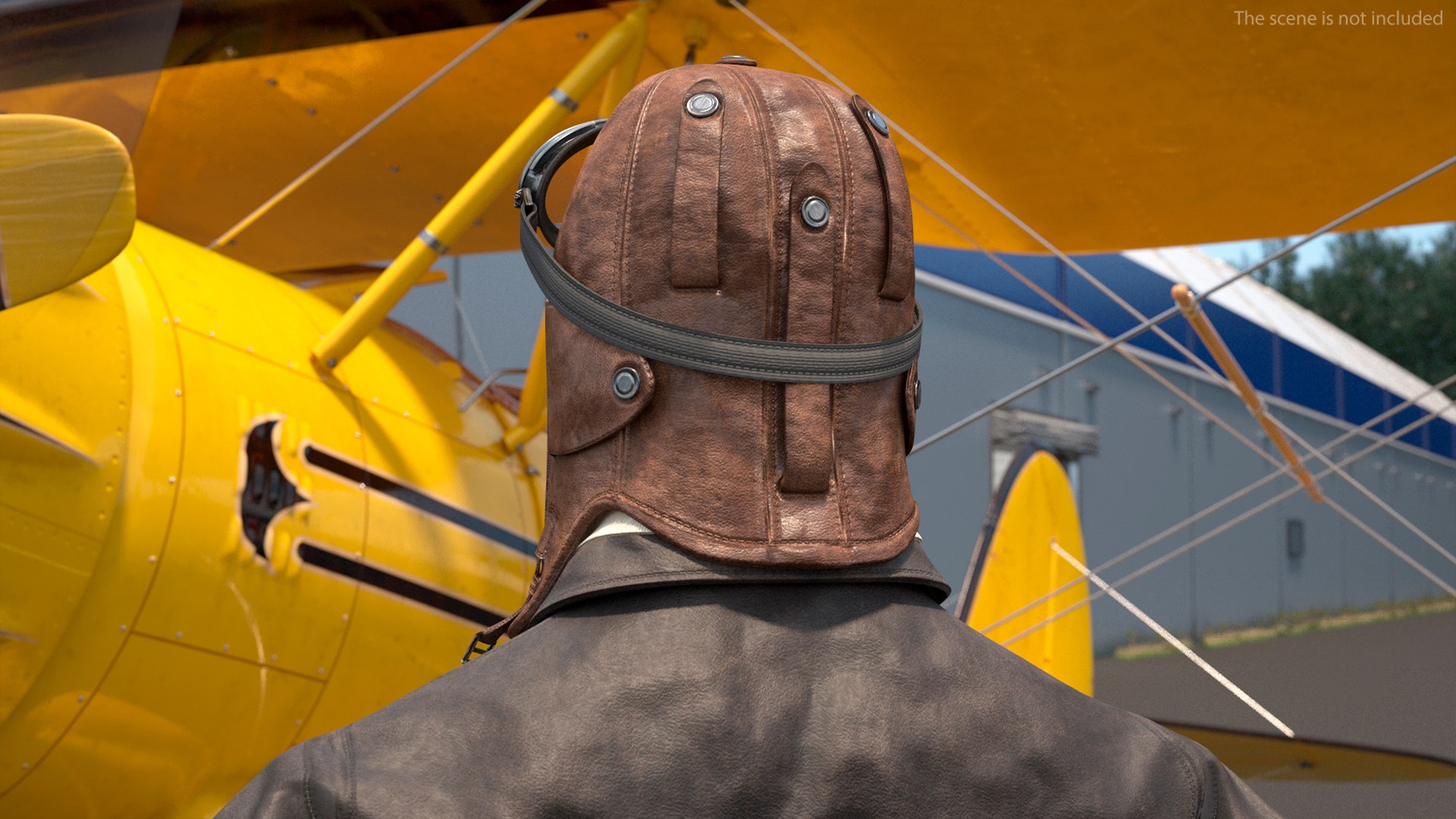 Pilot Head With Helmet And Goggles 3D Model - TurboSquid 2237722