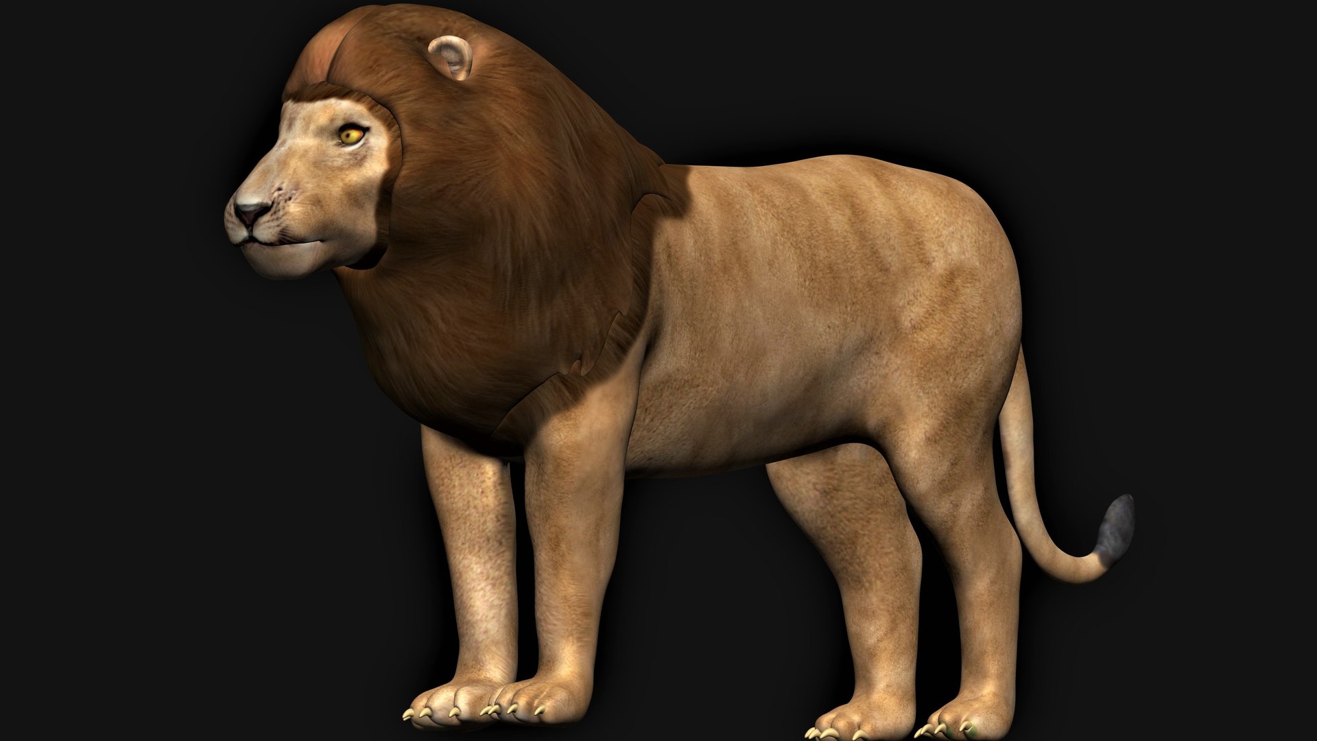 3D Lion Model - TurboSquid 1694844