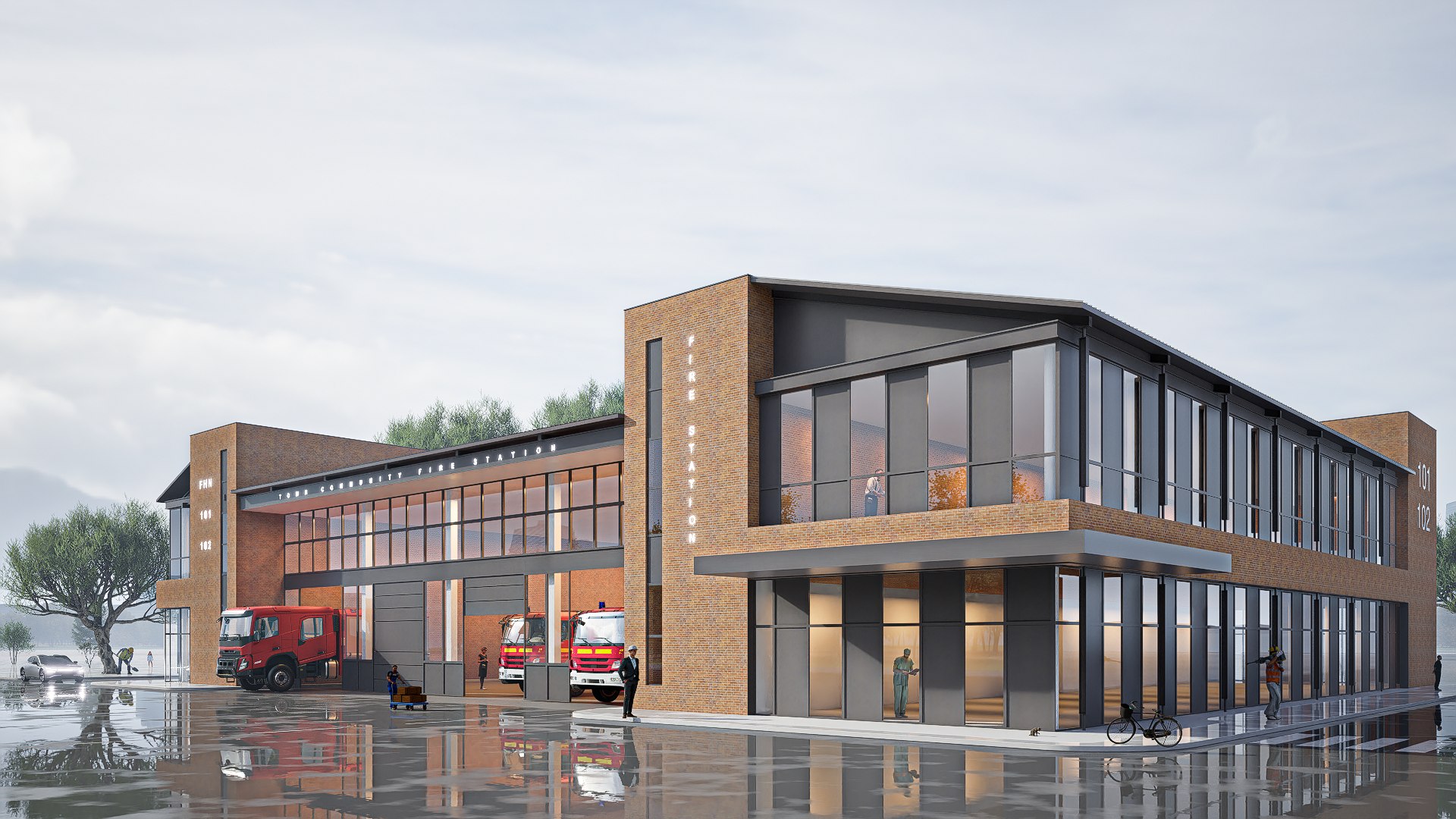 Firehouse Model - TurboSquid 2285511