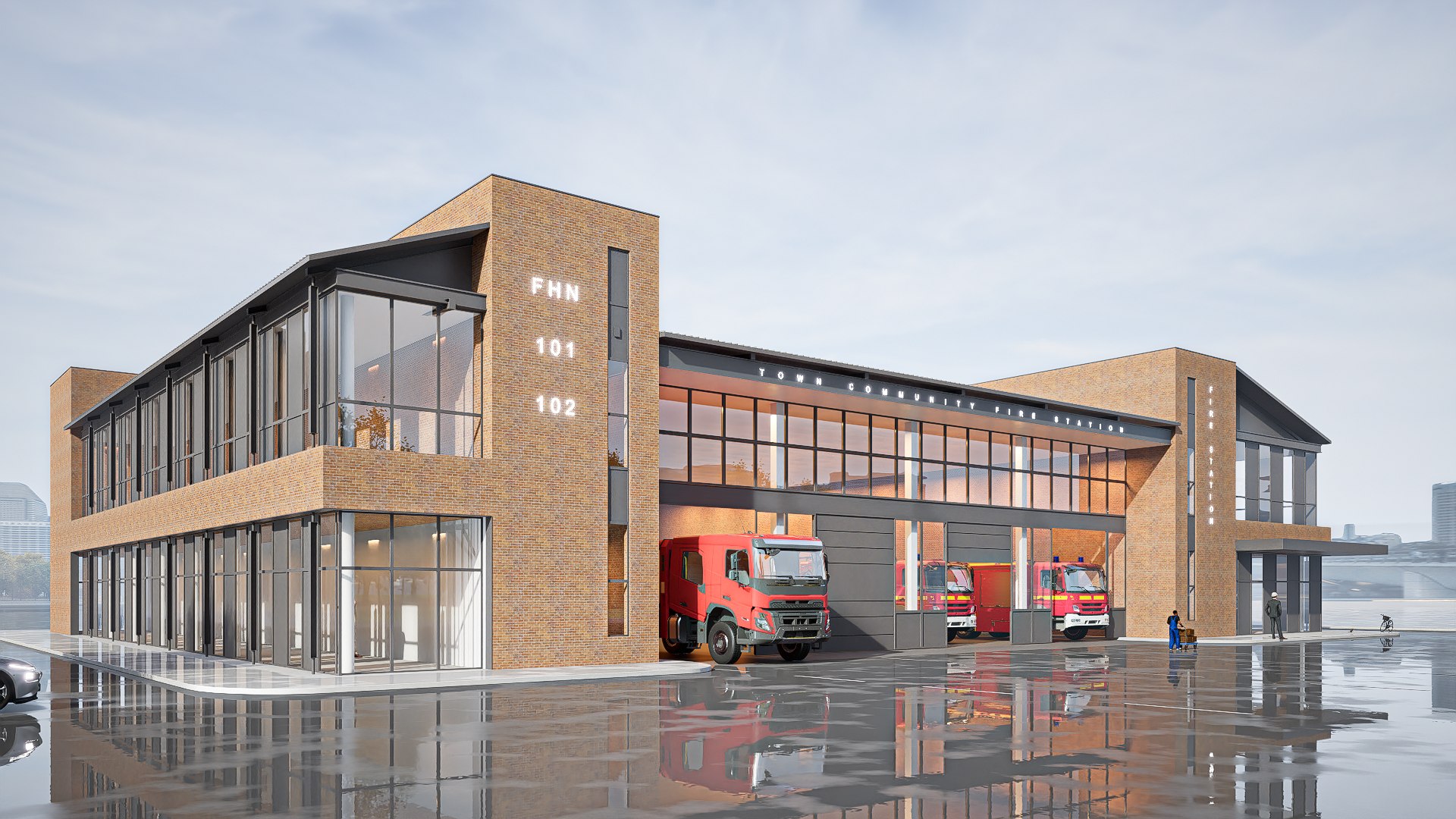 Firehouse Model - TurboSquid 2285511