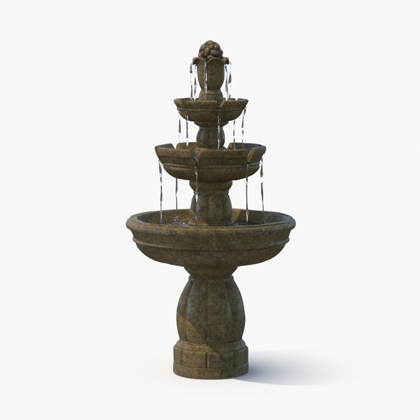 3d fountain model