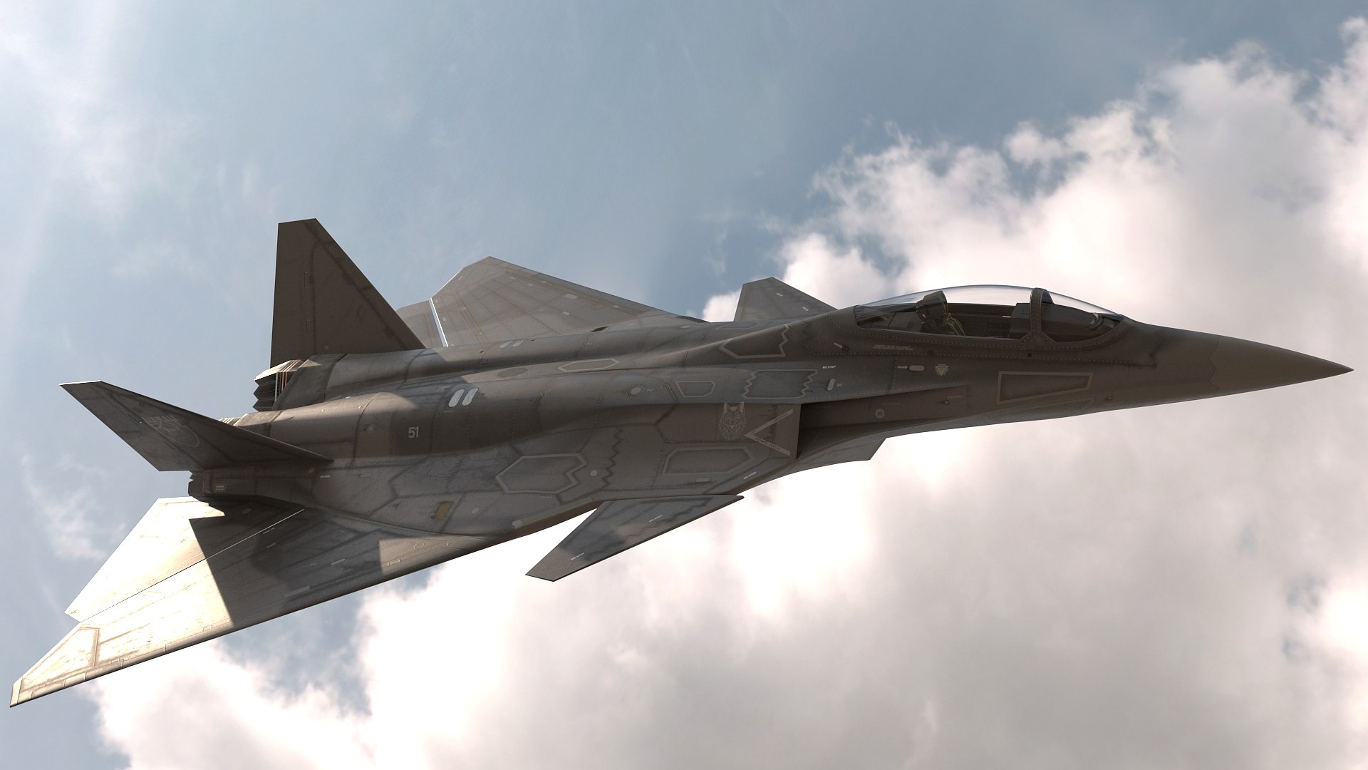 3D Next fighter AIRWOLF - TurboSquid 1778506