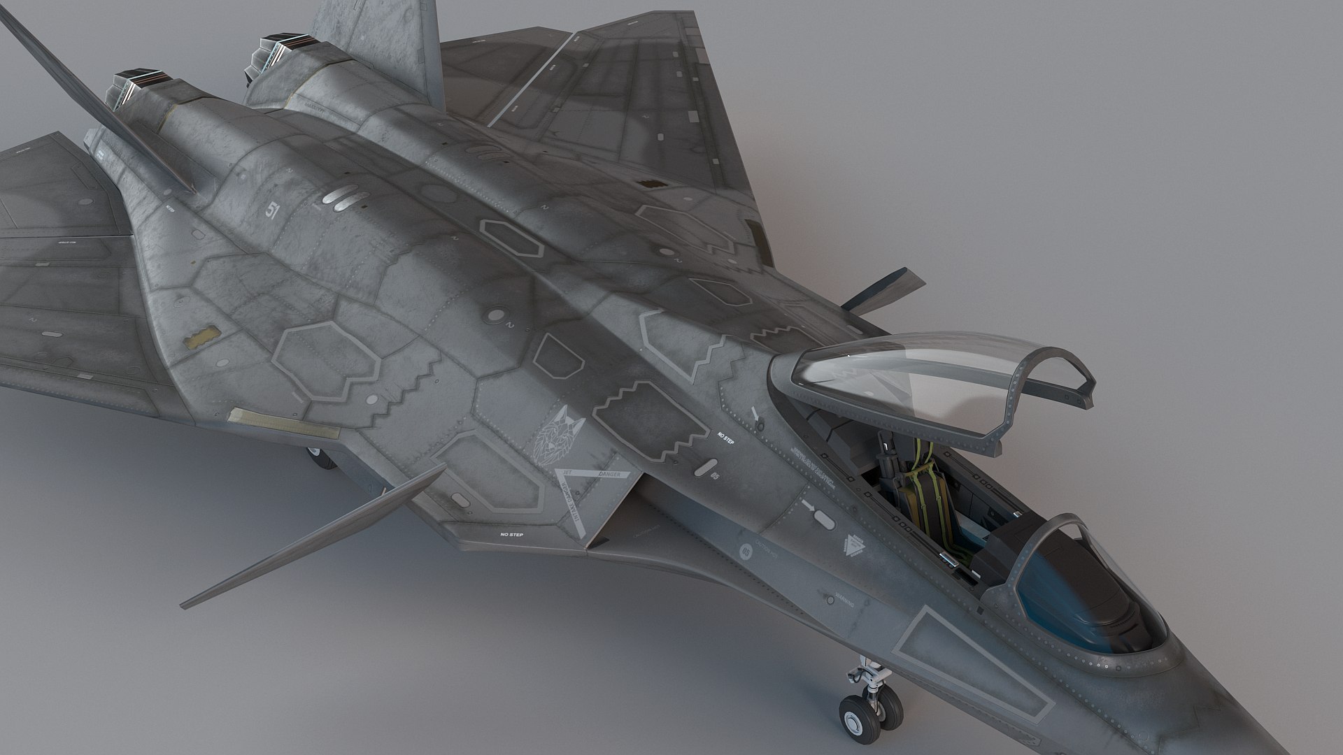 3D Next fighter AIRWOLF - TurboSquid 1778506