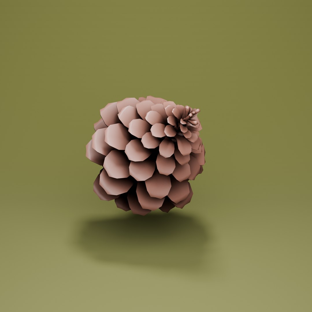 3D Realistic Pine Cone Model - TurboSquid 2325493