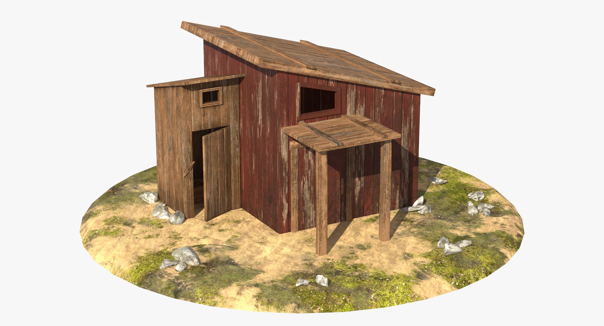 3D Model Barn Cartoon - TurboSquid 1199353