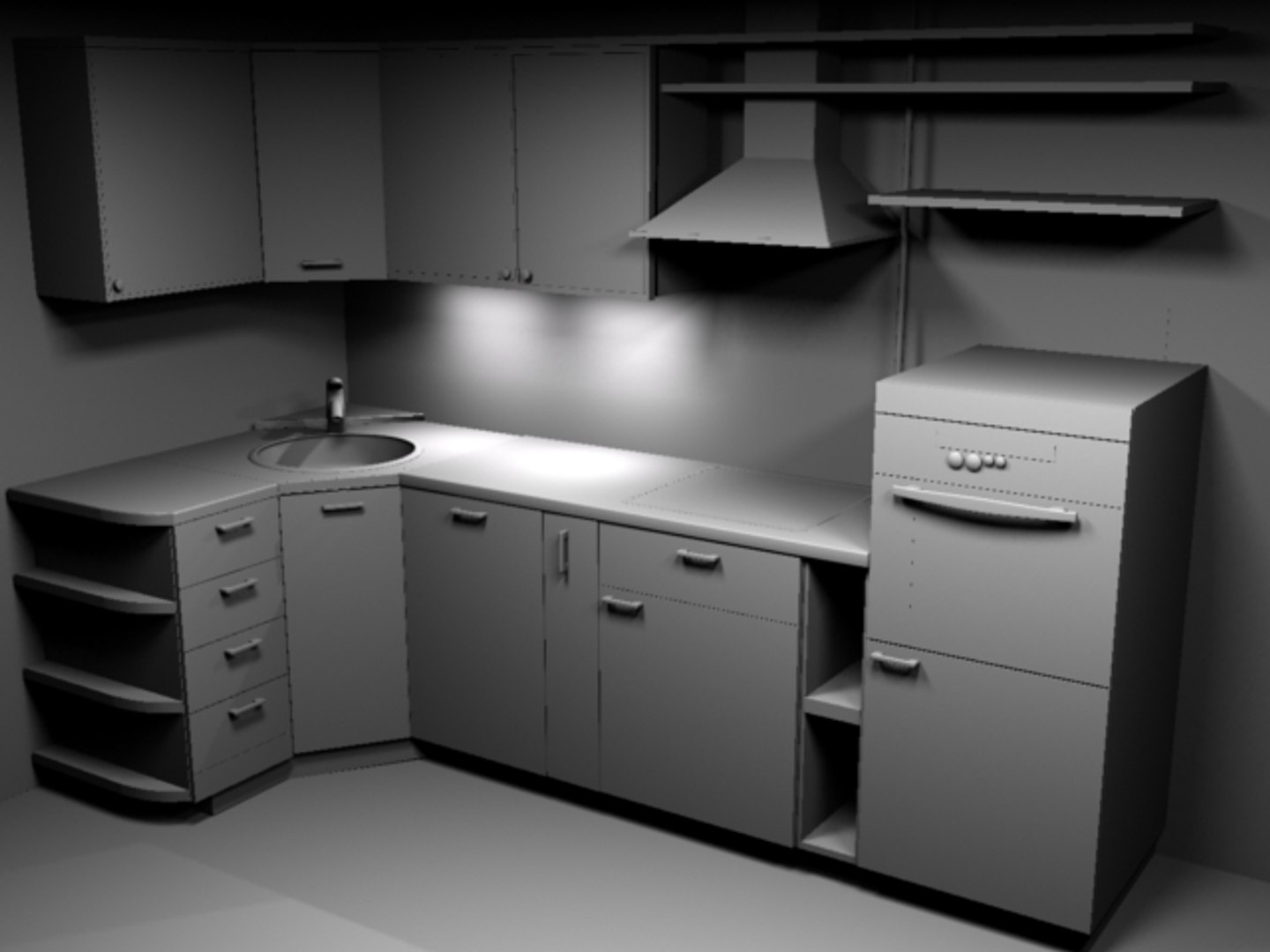 Kitchen 3d Max