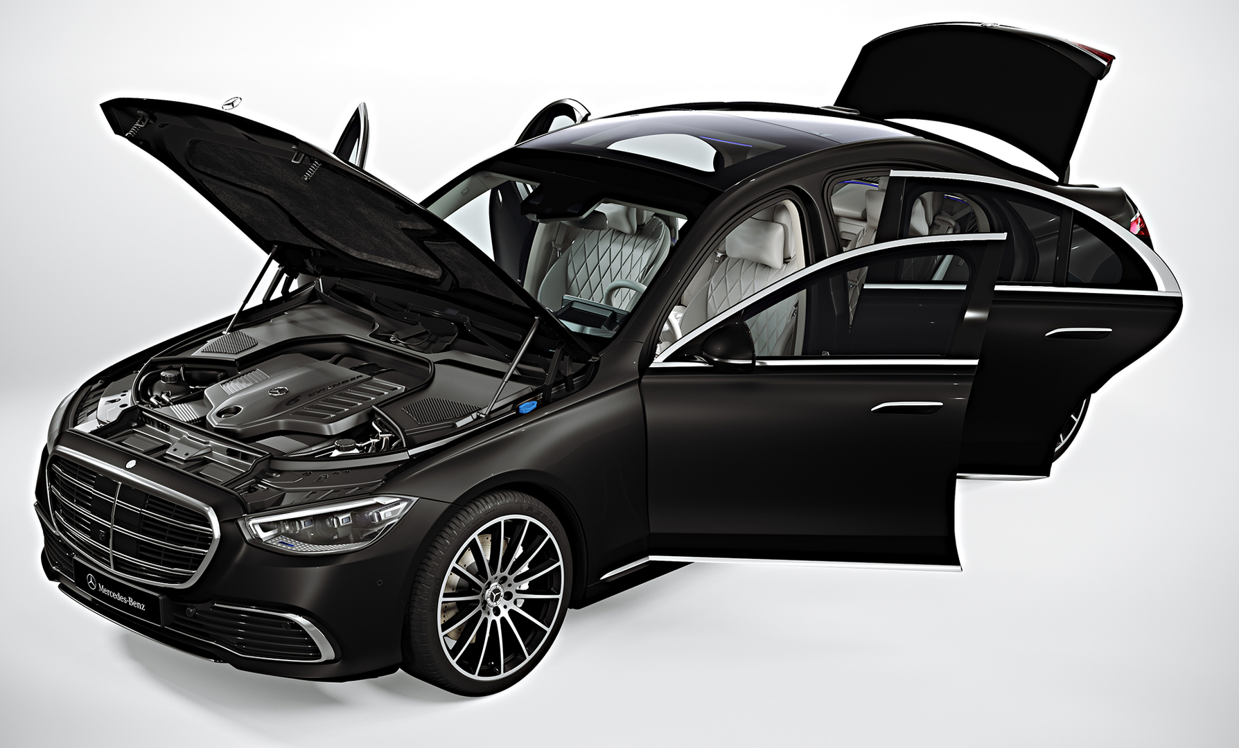 2021 mercedes-benz s-class short 3D model - TurboSquid 1705059