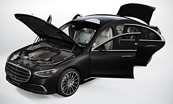 2021 mercedes-benz s-class short 3D model - TurboSquid 1705059