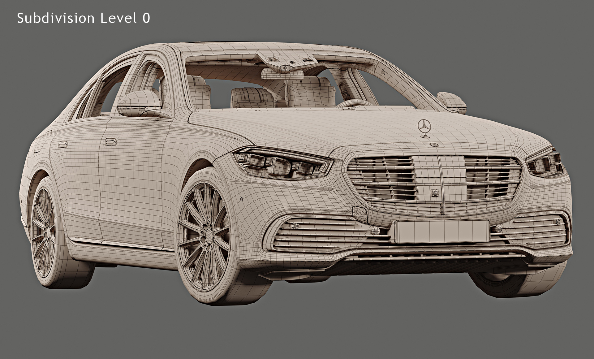 2021 mercedes-benz s-class short 3D model - TurboSquid 1705059