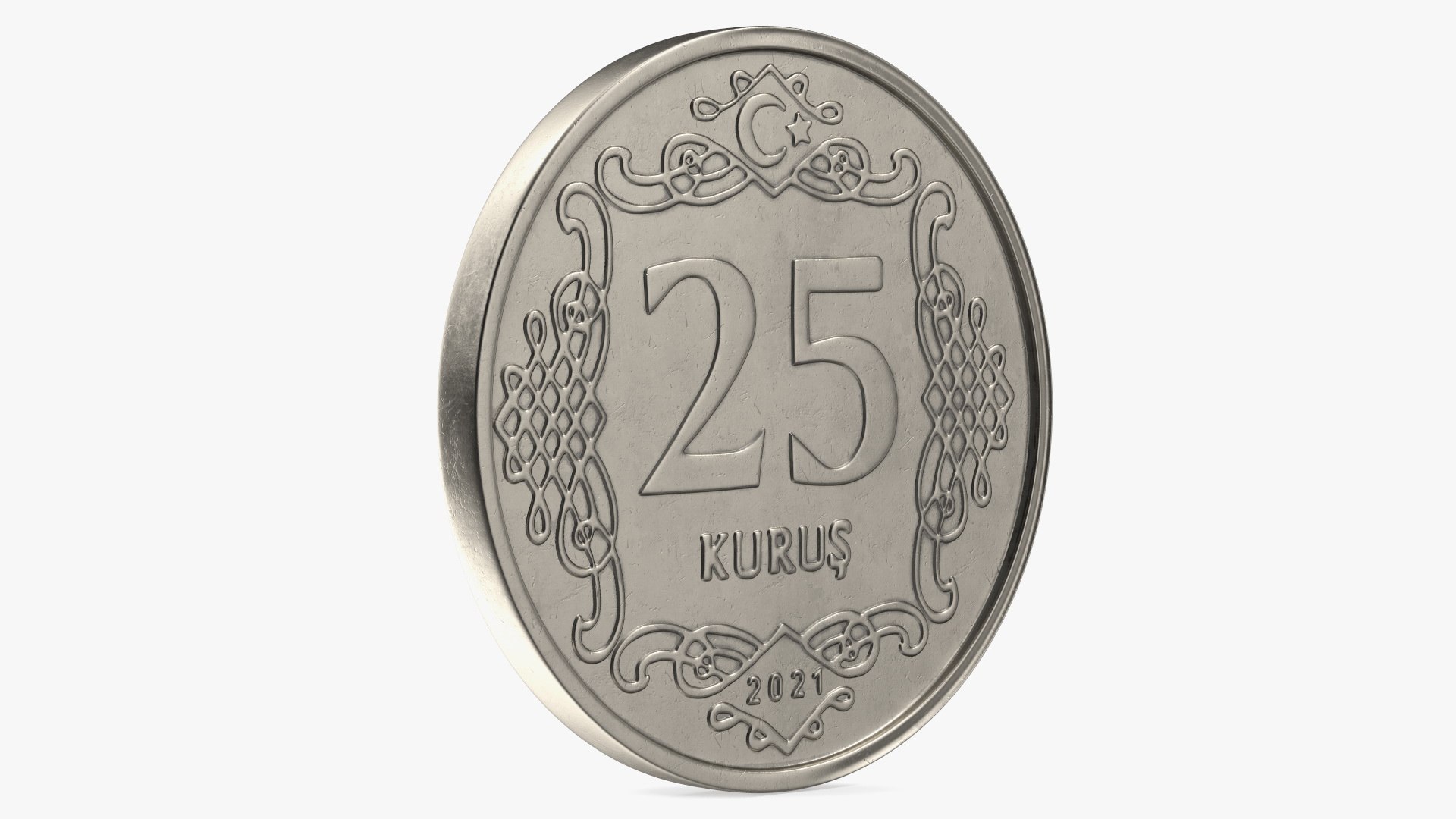 3D Model Turkey Coin 25 Kurus - TurboSquid 1985507