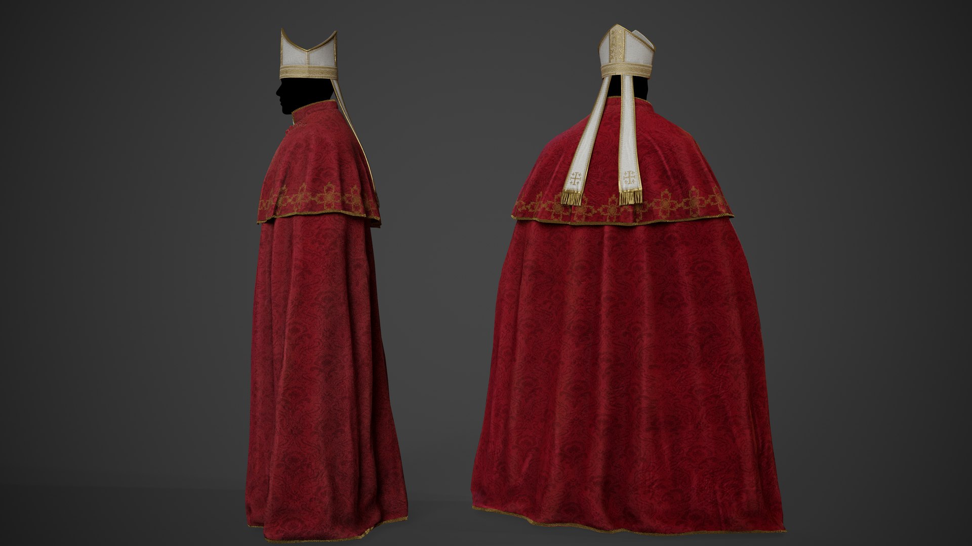 RELIGIOUS Outfits Clothes For 3D Character 3D Model - TurboSquid 2401097