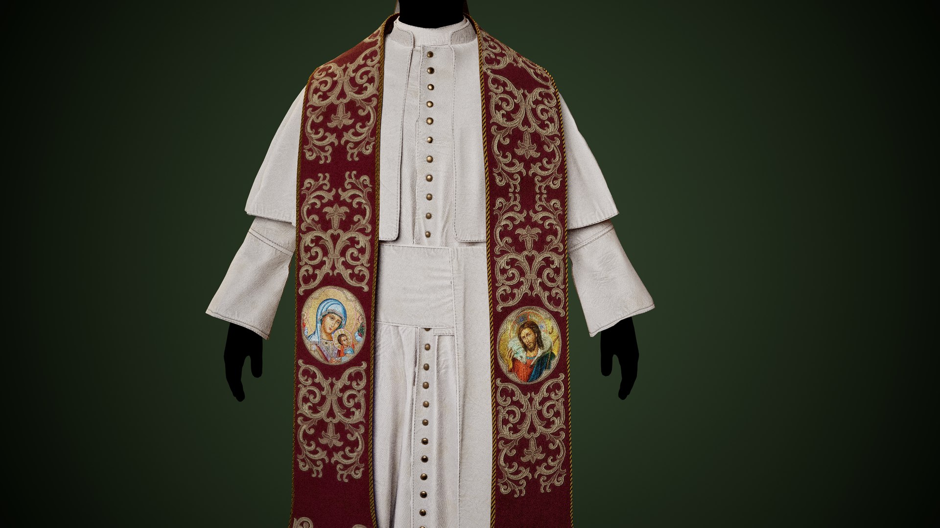 RELIGIOUS Outfits Clothes For 3D Character 3D Model - TurboSquid 2401097