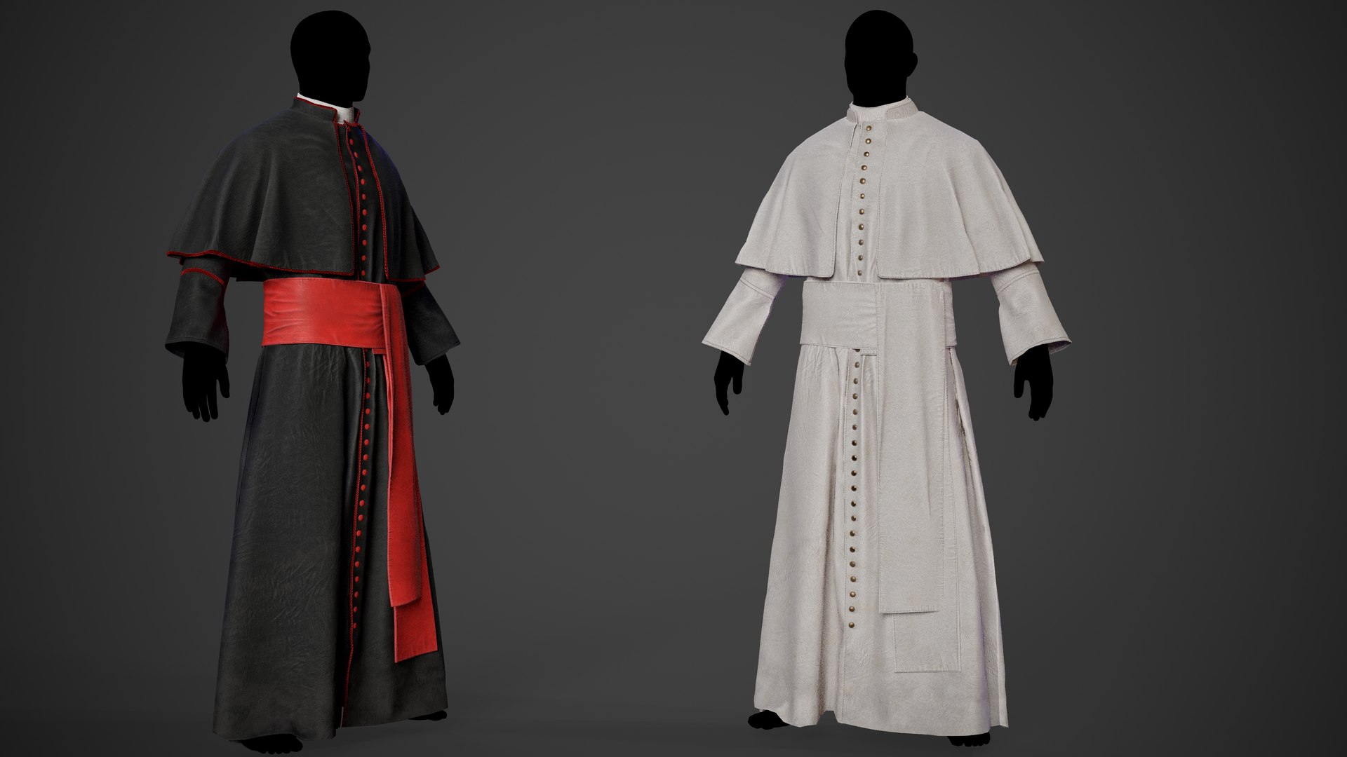 RELIGIOUS Outfits Clothes For 3D Character 3D Model - TurboSquid 2401097