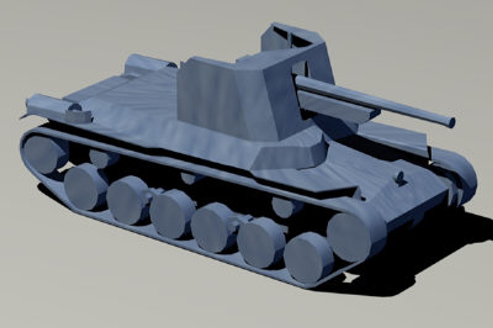 Type 1 Ho-ni Self-propelled 3d Model