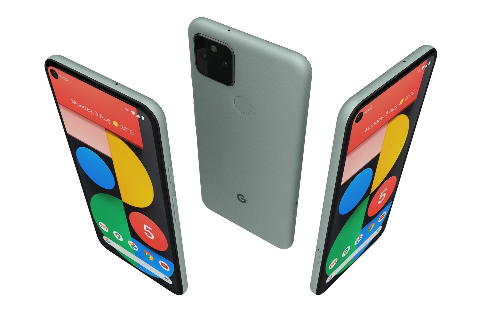 3D Google Pixel 5 Sorta Sage Low Poly - TurboSquid 2474481