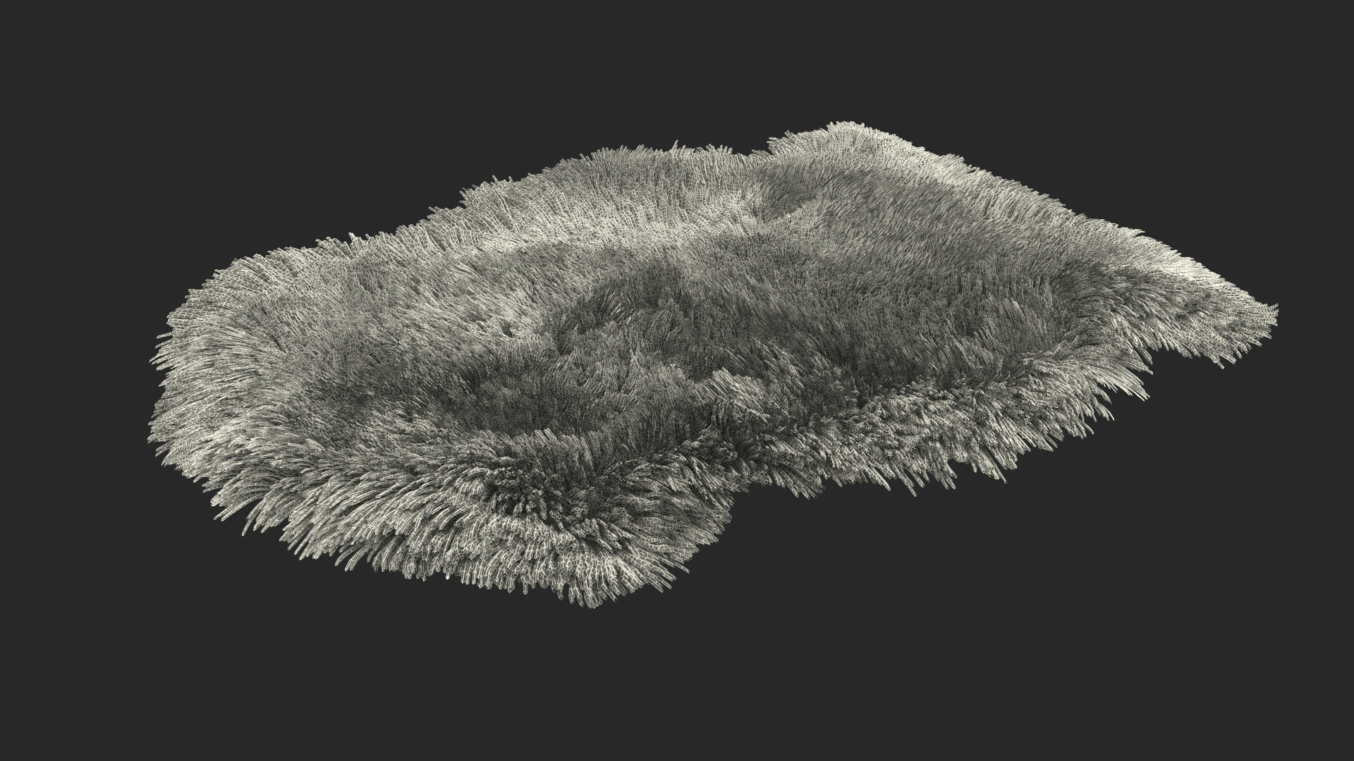 Natural Sheepskin Rug White Fur 3D model - TurboSquid 1828566