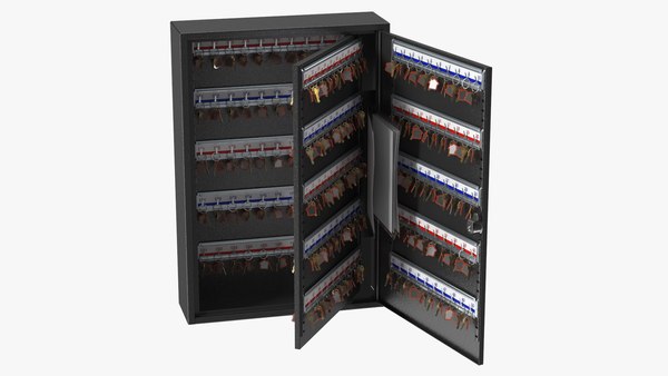 Key Cabinet Lock Box With Keys 3D model - TurboSquid 1821630