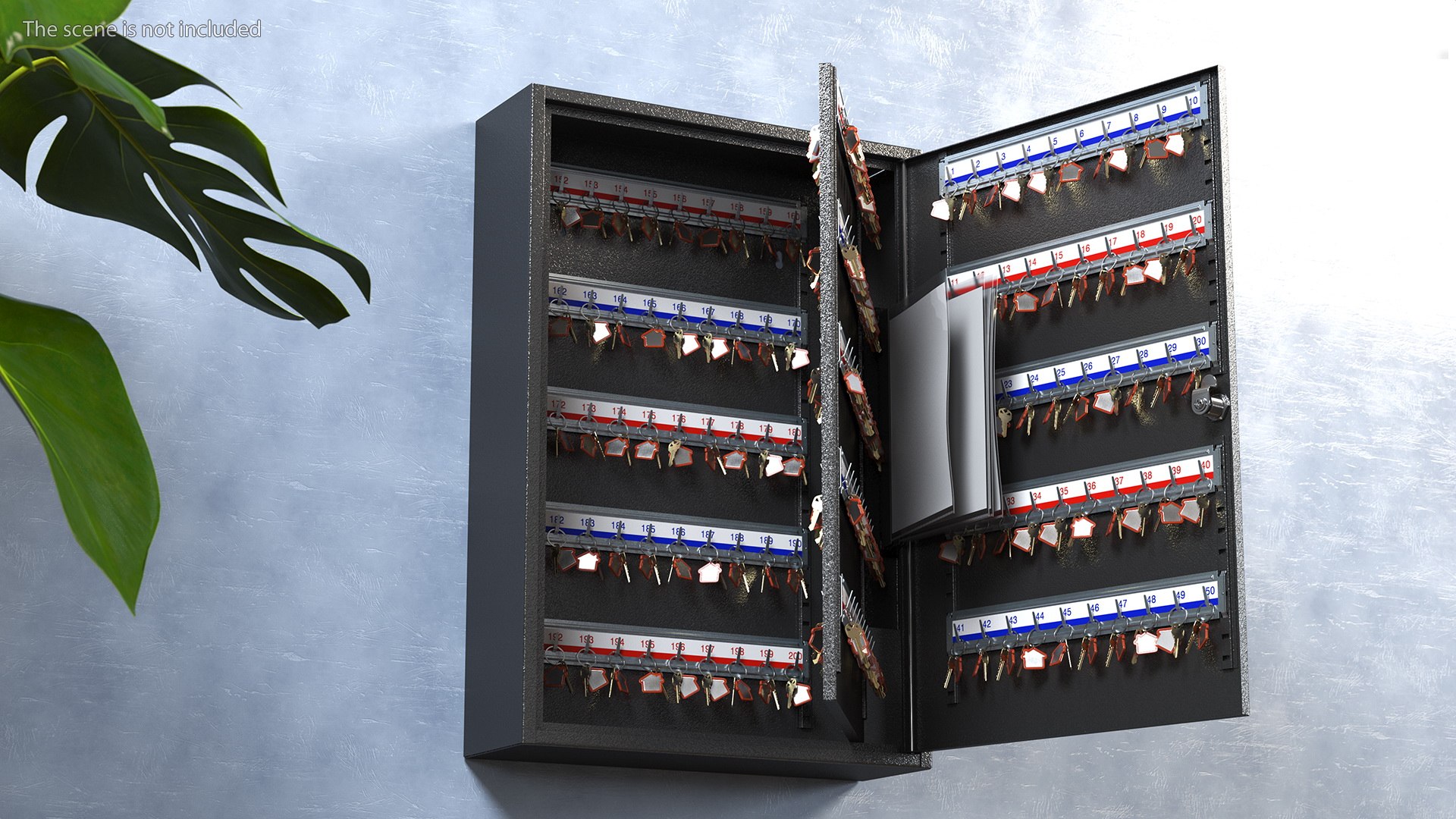 Key Cabinet Lock Box With Keys 3D Model - TurboSquid 1821630