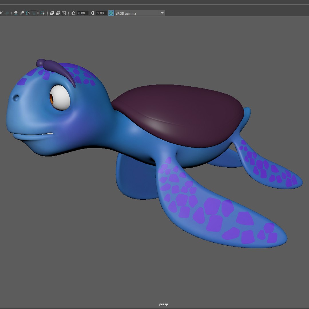 3D Turtle Cartoon - TurboSquid 1767178