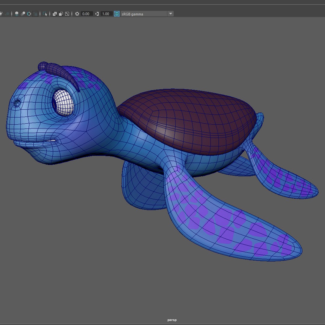 3D Turtle Cartoon - TurboSquid 1767178