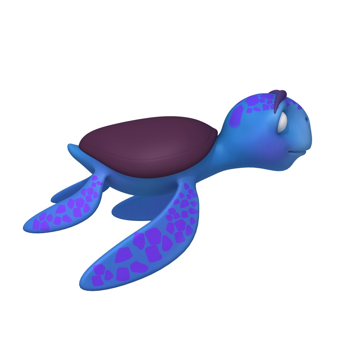 3D Turtle Cartoon - TurboSquid 1767178