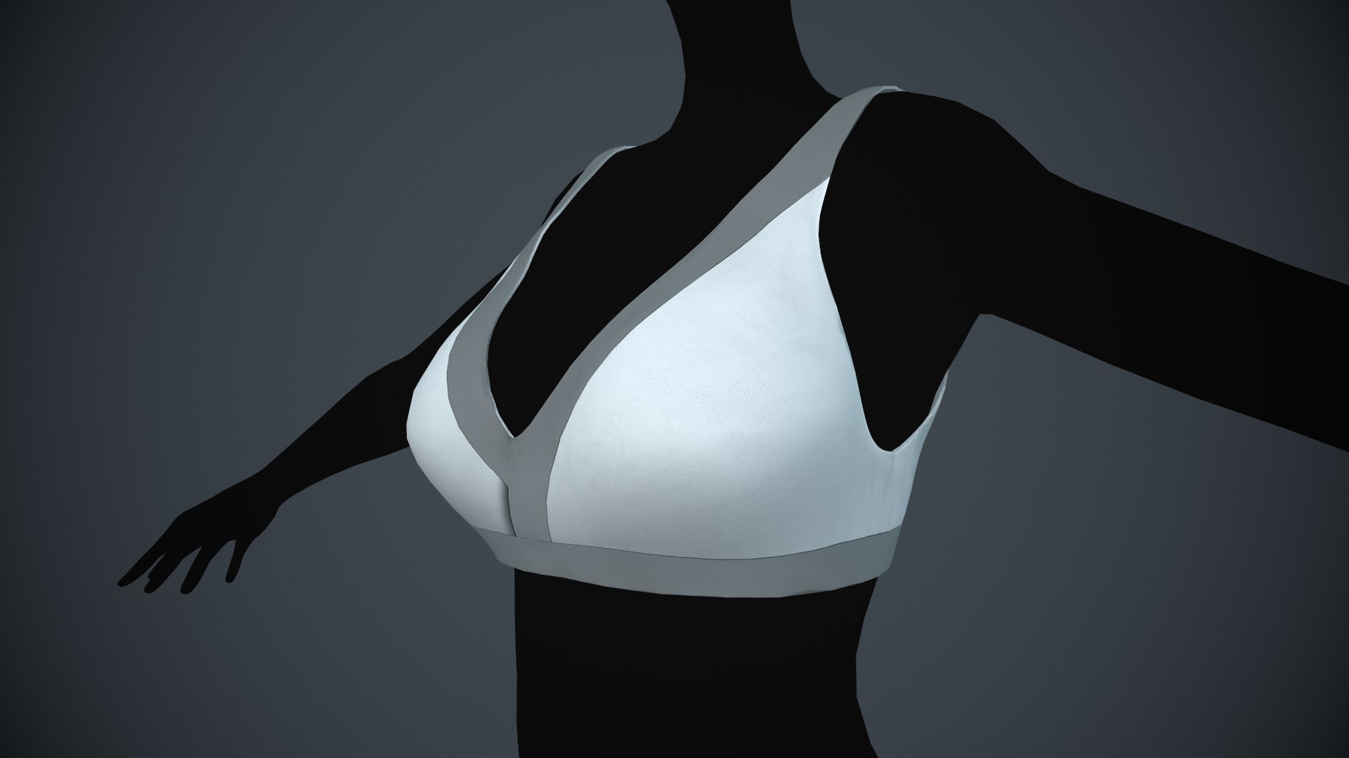3D model Female White Bra and Underwear - TurboSquid 1927738