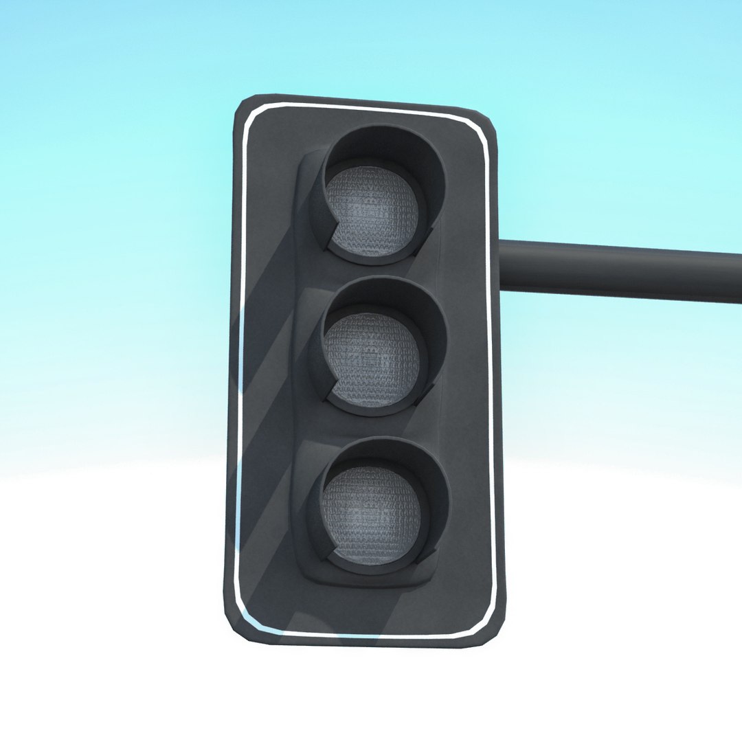 3d Model Of Traffic Light Street Rigging