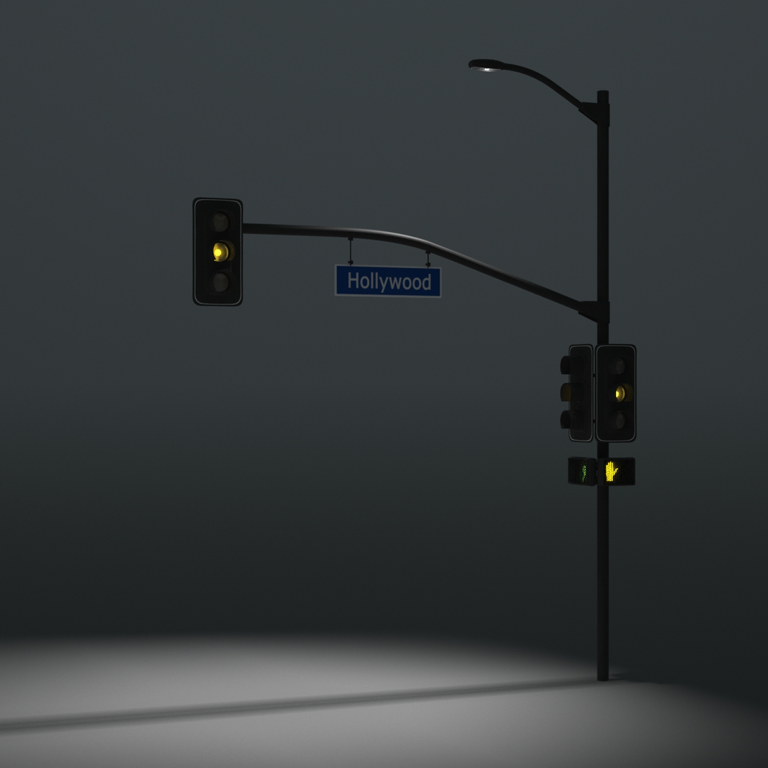 3d Model Of Traffic Light Street Rigging