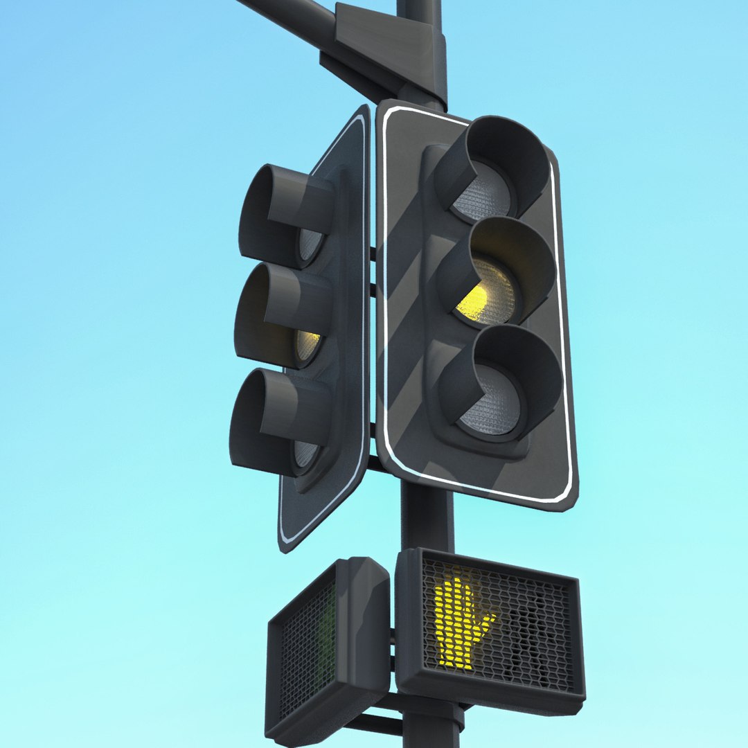 3d Model Of Traffic Light Street Rigging