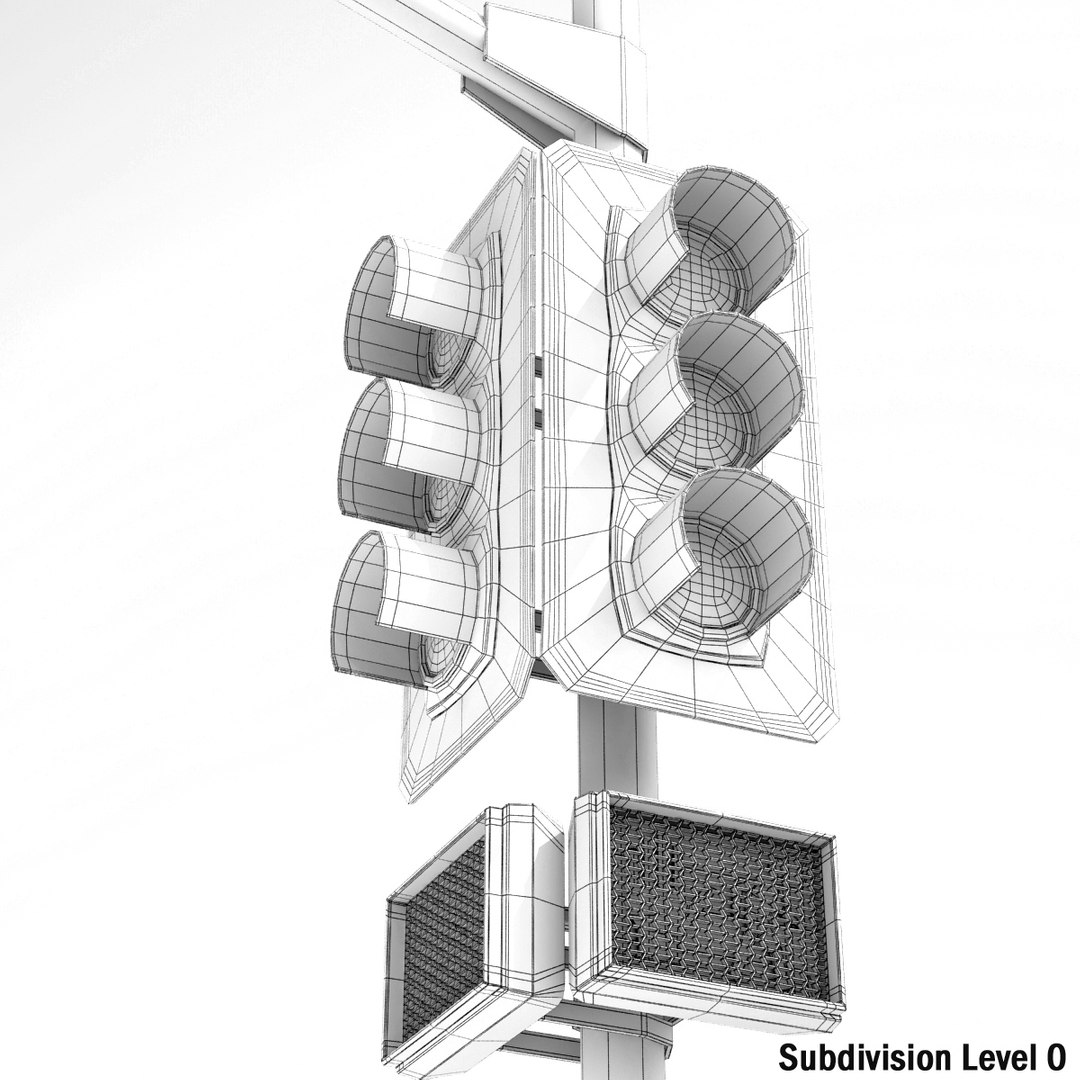 3d Model Of Traffic Light Street Rigging