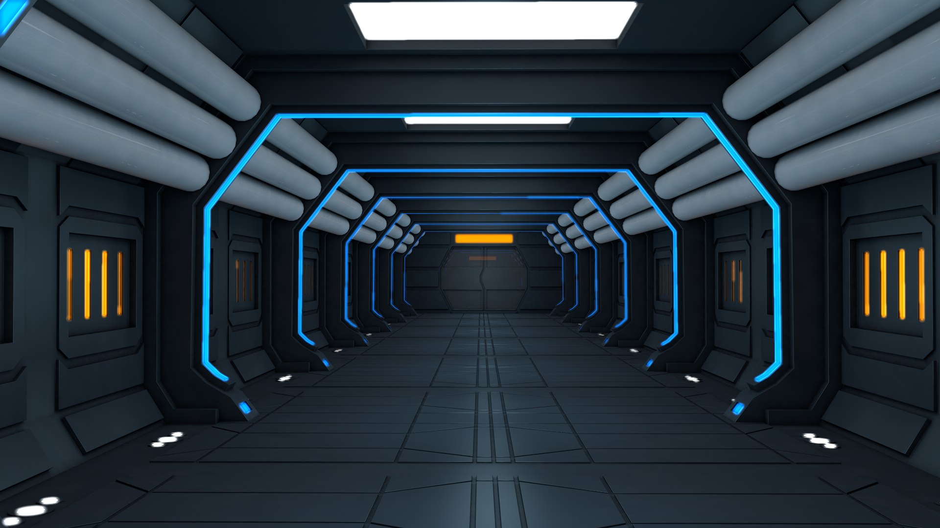 Sci Fi Corridor 3D Model - TurboSquid 1823185
