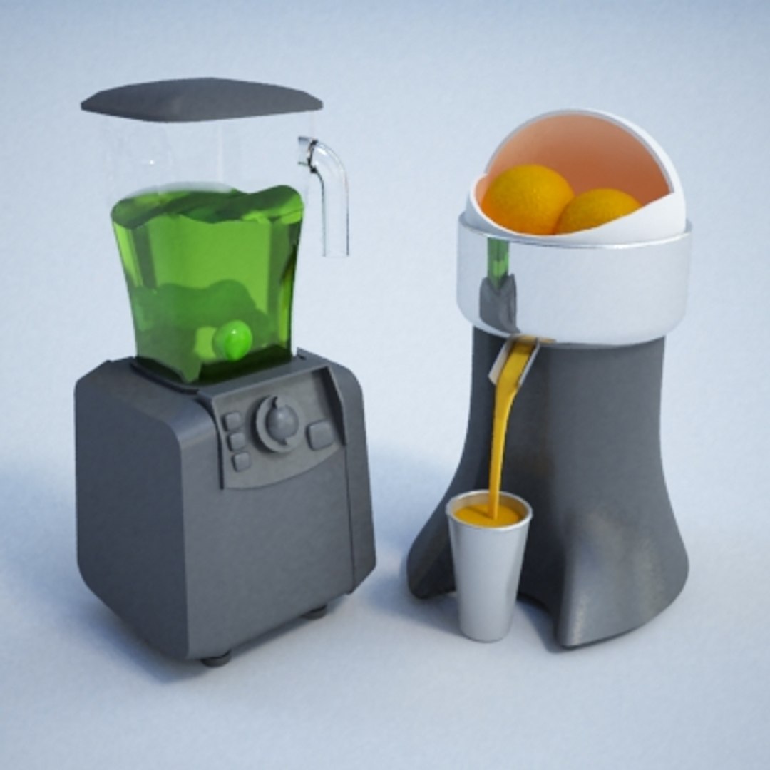 Bar Equipment - Blender 3d Model