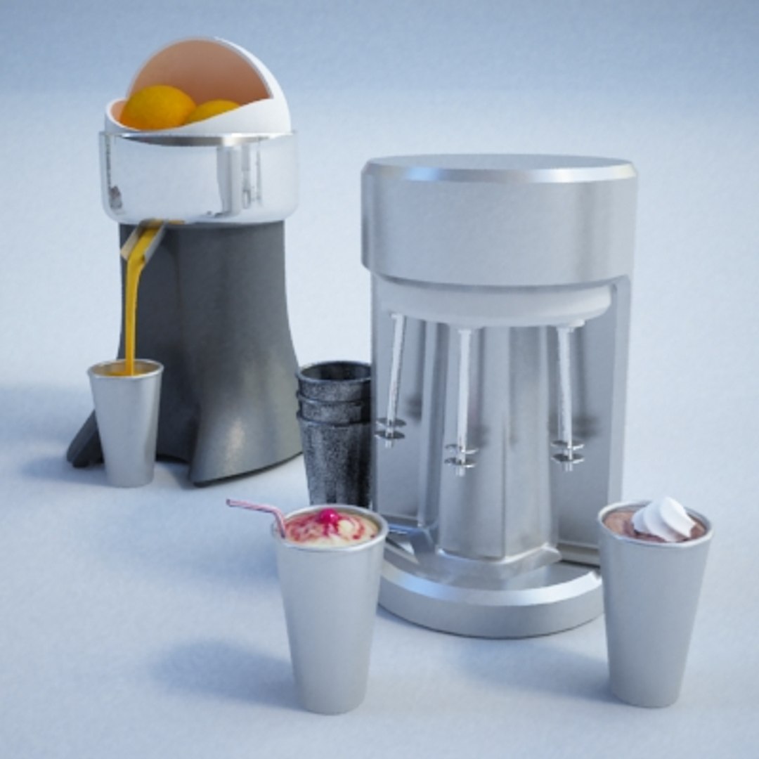 Bar Equipment - Blender 3d Model