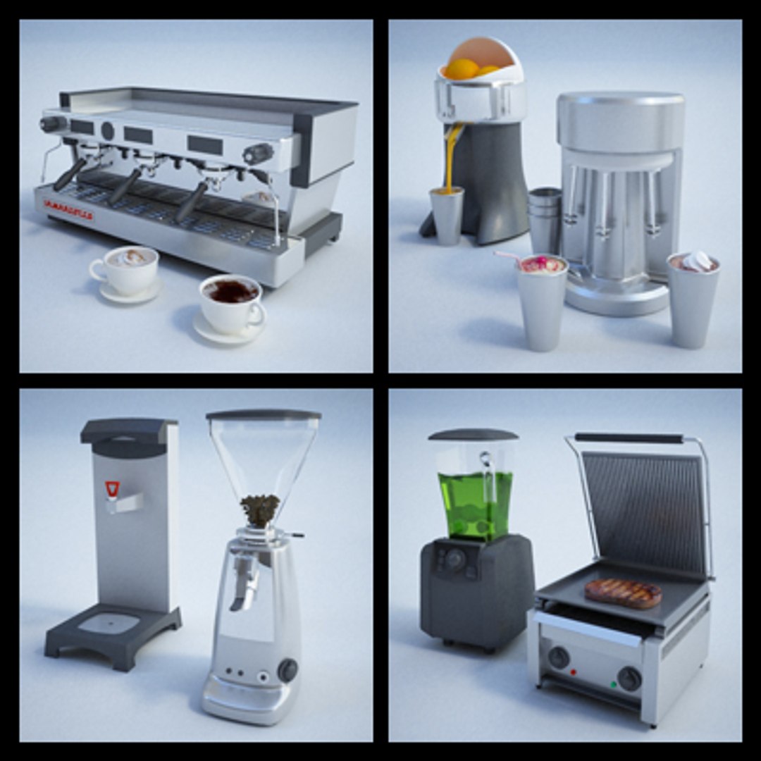 Bar Equipment - Blender 3d Model