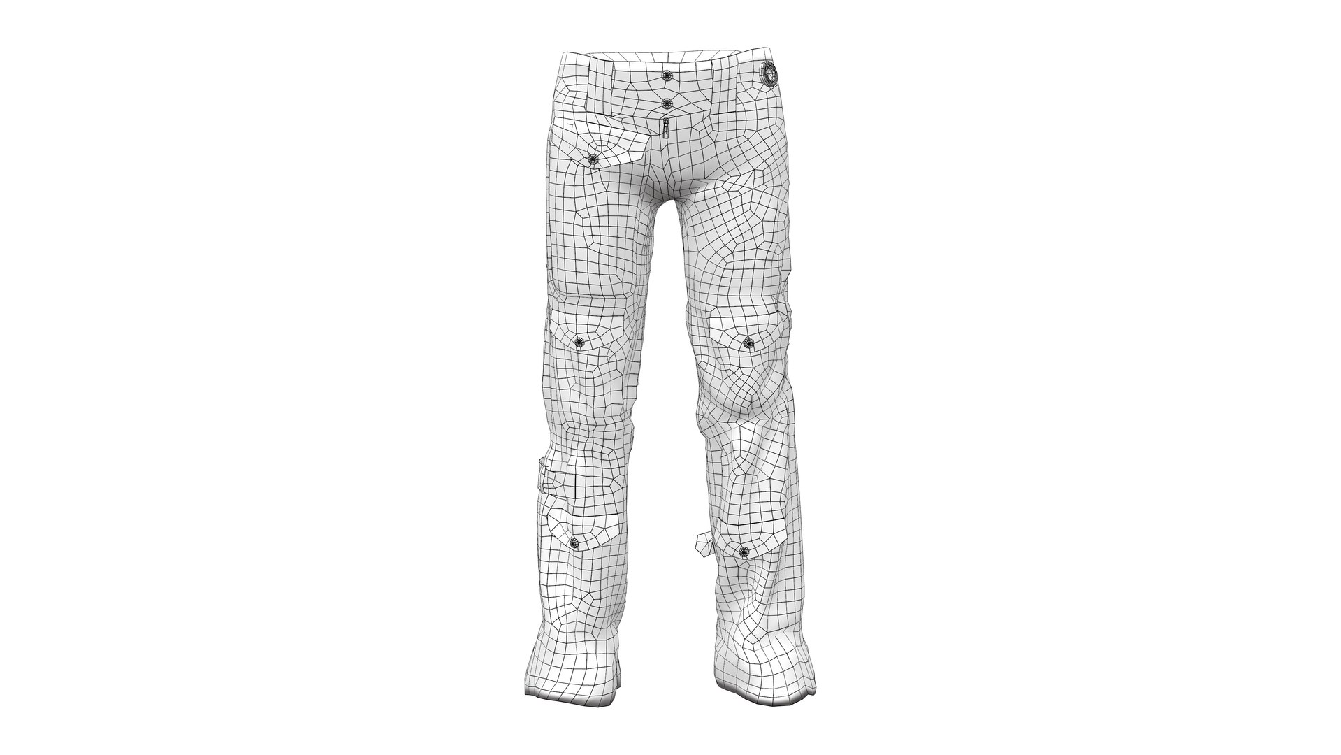 Worn Pants 3D - TurboSquid 1928702