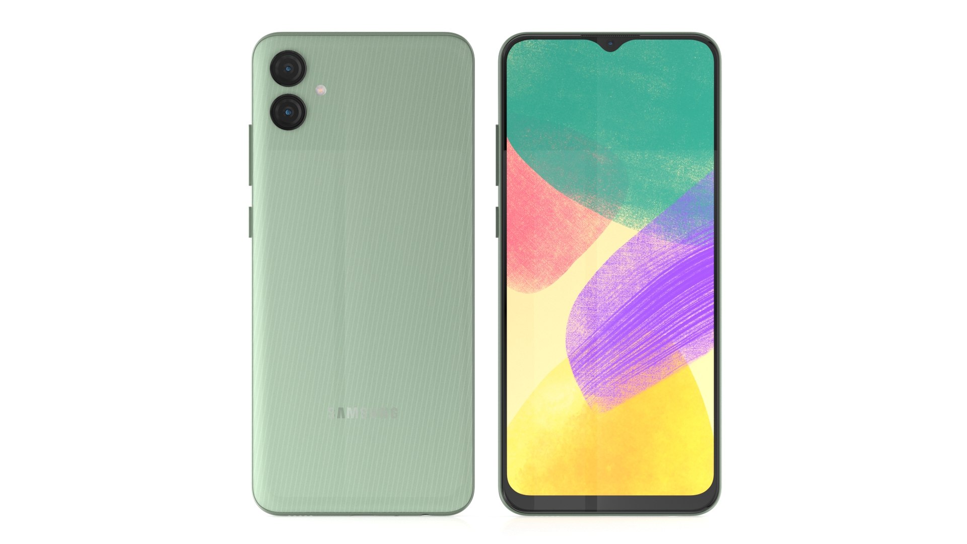 3D Samsung galaxy F04 Green model - TurboSquid 2101733