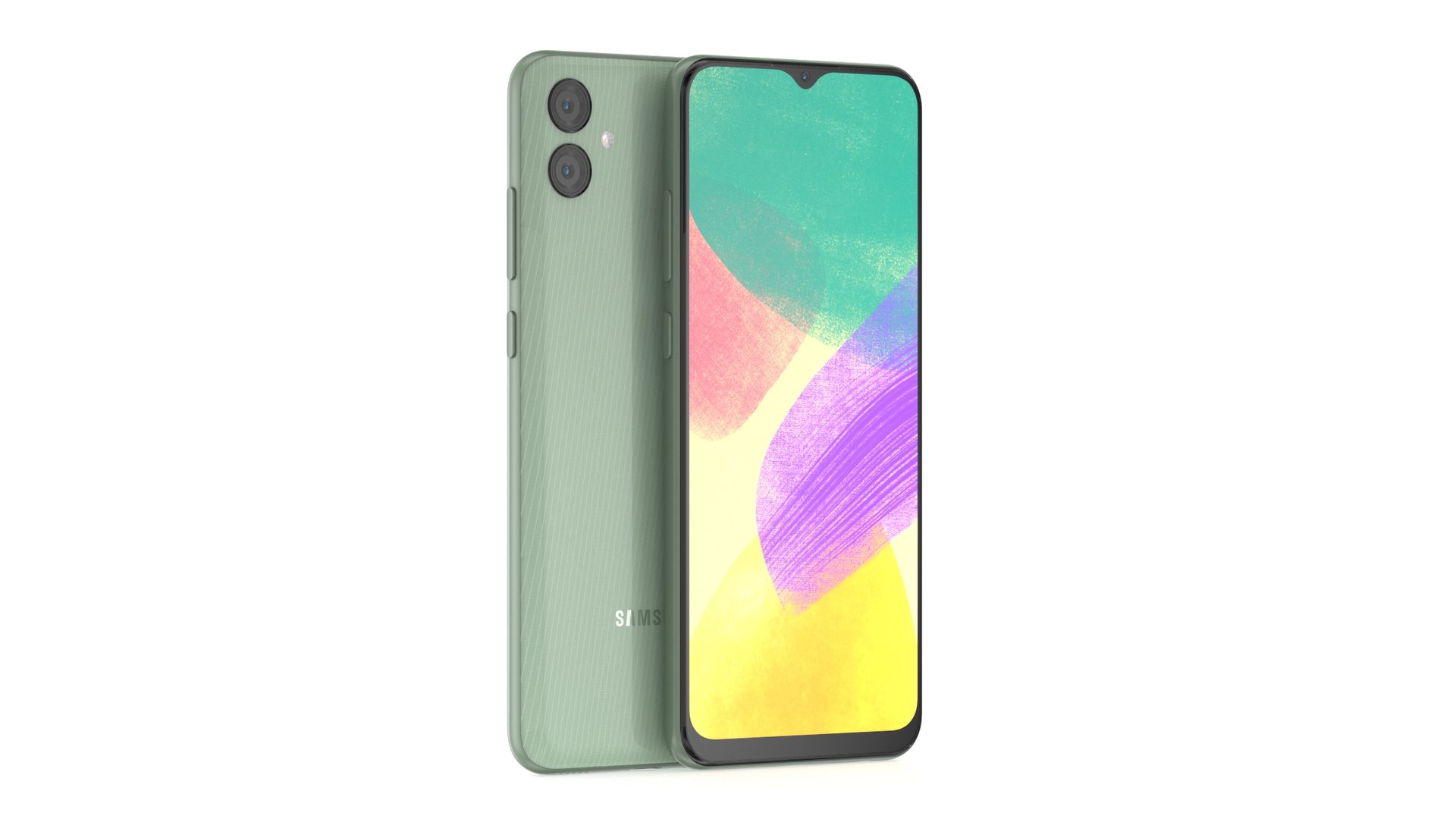 3D Samsung galaxy F04 Green model - TurboSquid 2101733